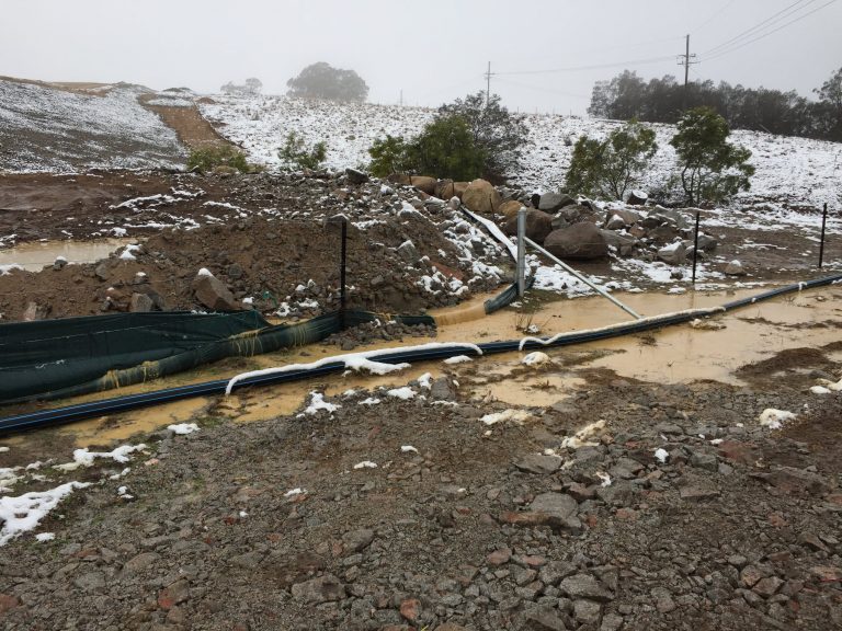 Sediment discharge from Dargues Reef Gold Mine at Majors Creek | About ...