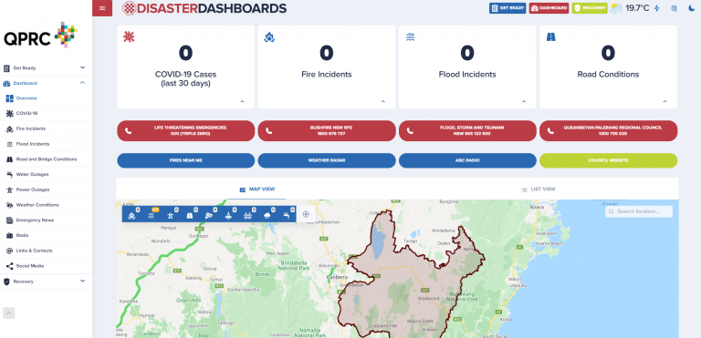 New Disaster Dashboards to provide live emergency updates | About Regional