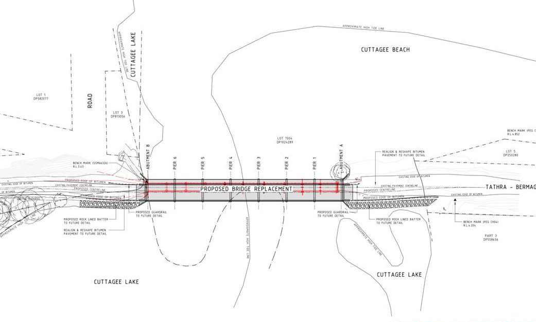 Historic Cuttagee Bridge to be replaced with two-lane concrete span ...