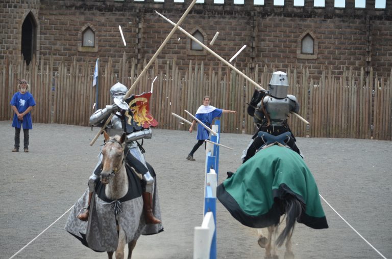 Fancy a joust? A medieval demonstration on the way to Tarago Show ...