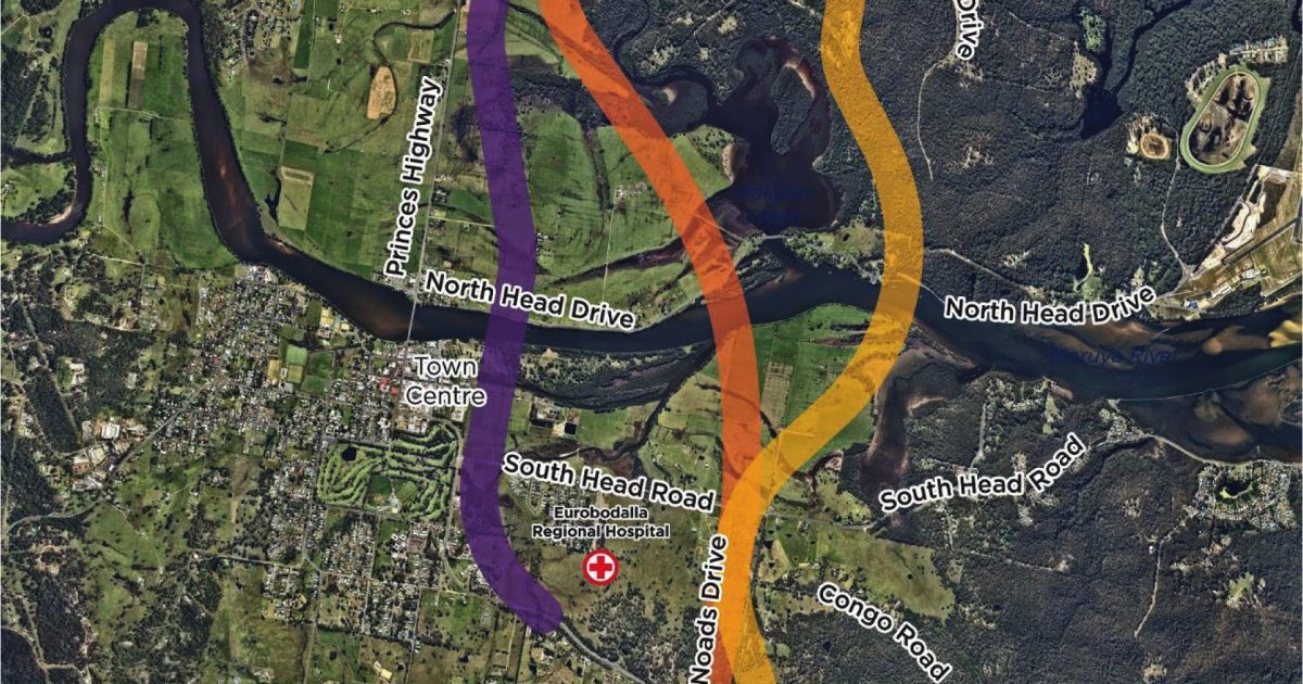 'Orange' corridor chosen as preferred option for Moruya bypass | About ...