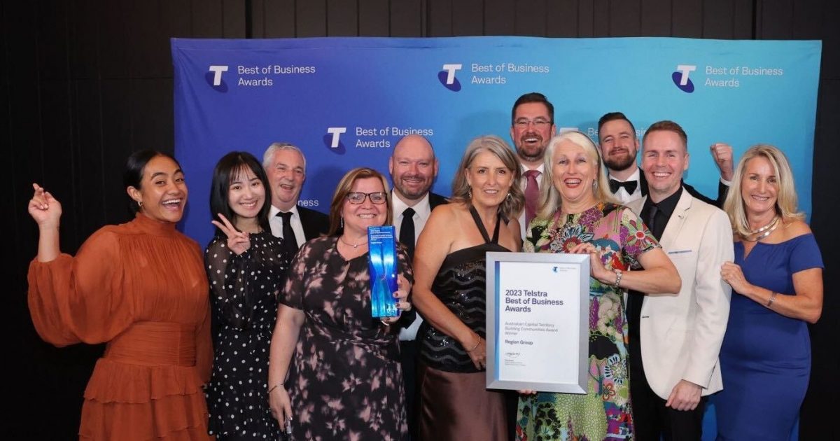 Region rewarded for Building Community at 2023 Telstra Best of Business ...