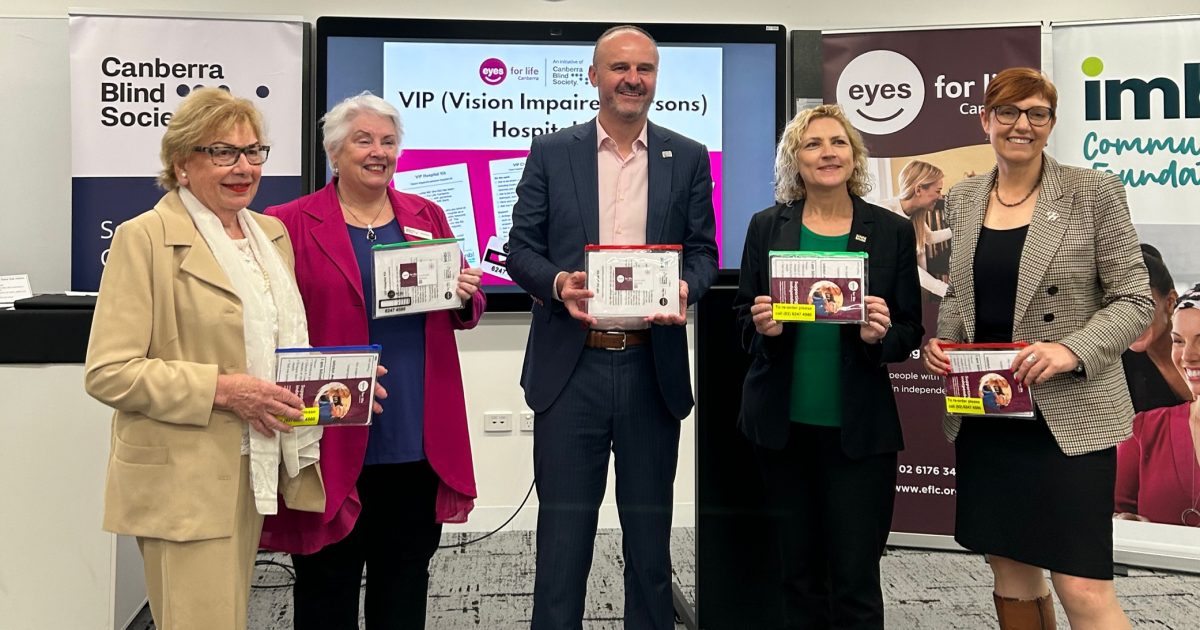 Hospital kits for people with low to no vision launch in ACT, NSW ...