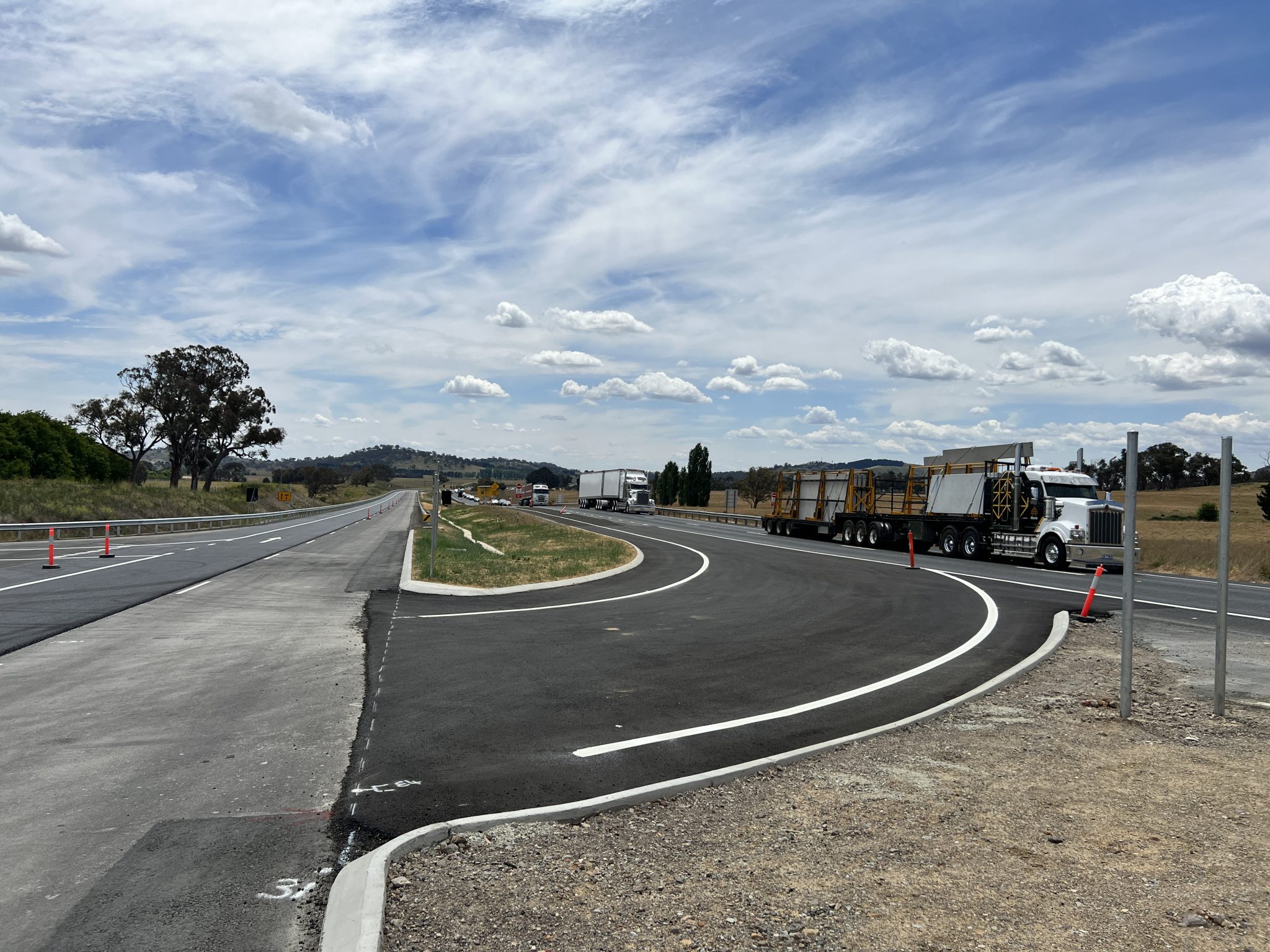 Long-awaited Barton Highway dual carriageway opens ... just a little ...